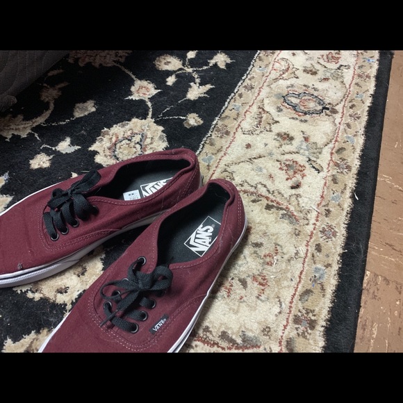 Vans | Shoes | Maroon Vans | Poshmark